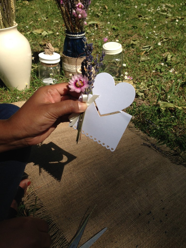 Dried Flower Bouquet & Place Cards