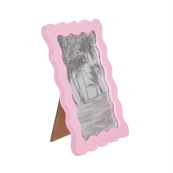 Wiggle Border Frame Pink