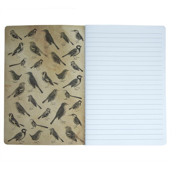 Vintage Birds A5 Notebook