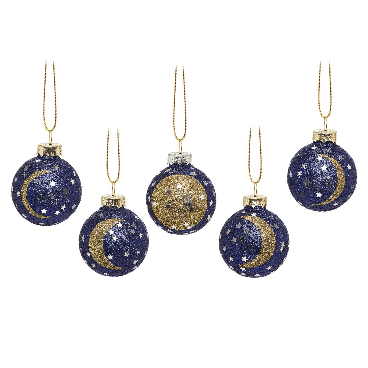 Phases of the Moon Mini Bauble Set
